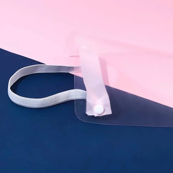 Other | Clear Protective Face Shield With Pink Strap | Poshmark